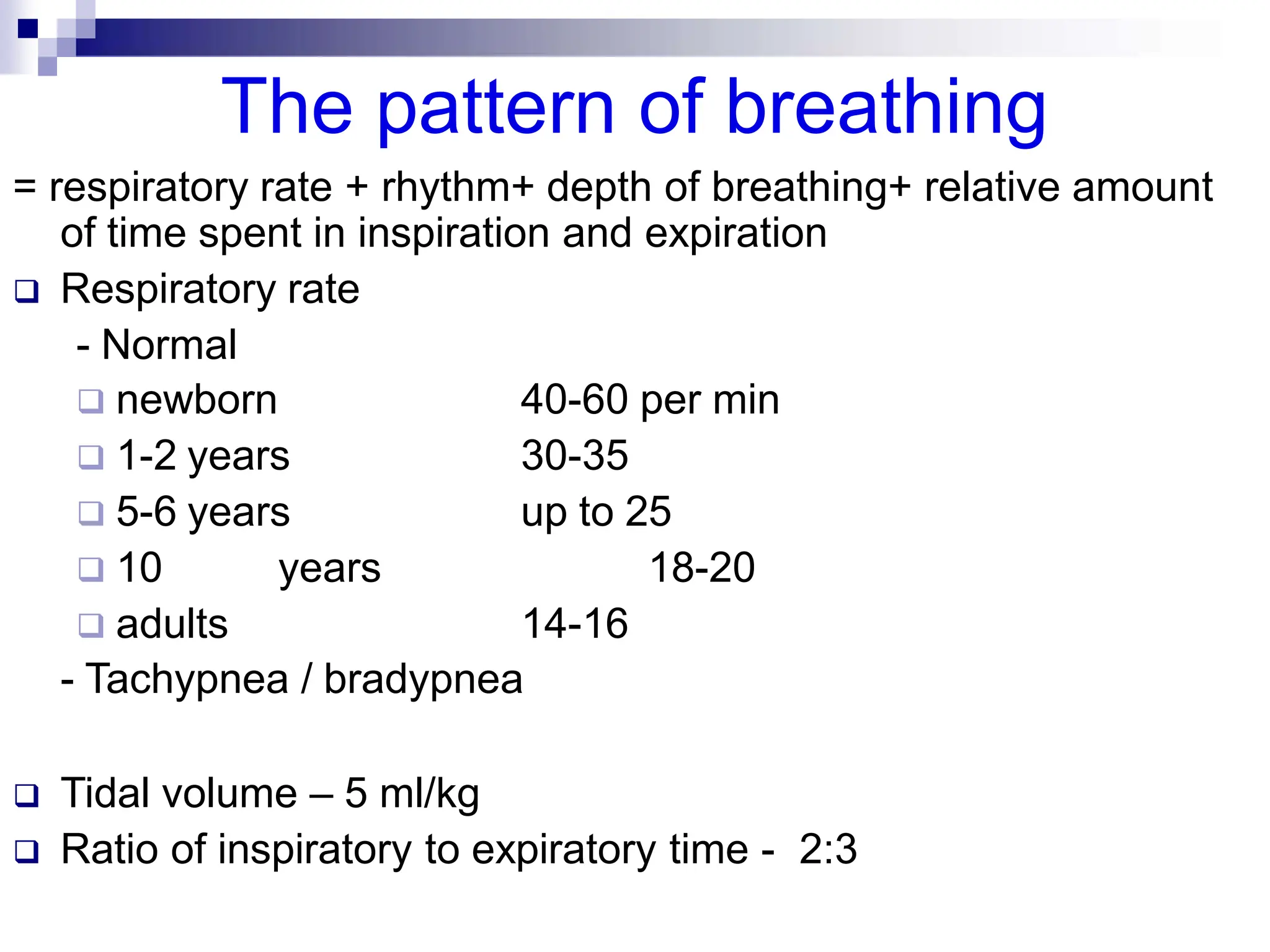Lecture Respiratory system features. Examination of respiratory system ...