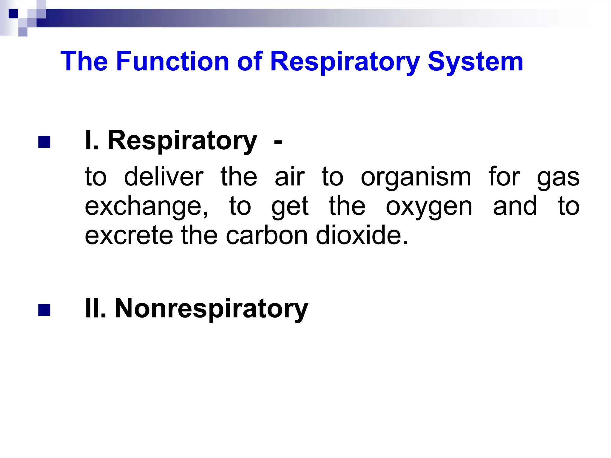 Lecture Respiratory system features. Examination of respiratory system ...
