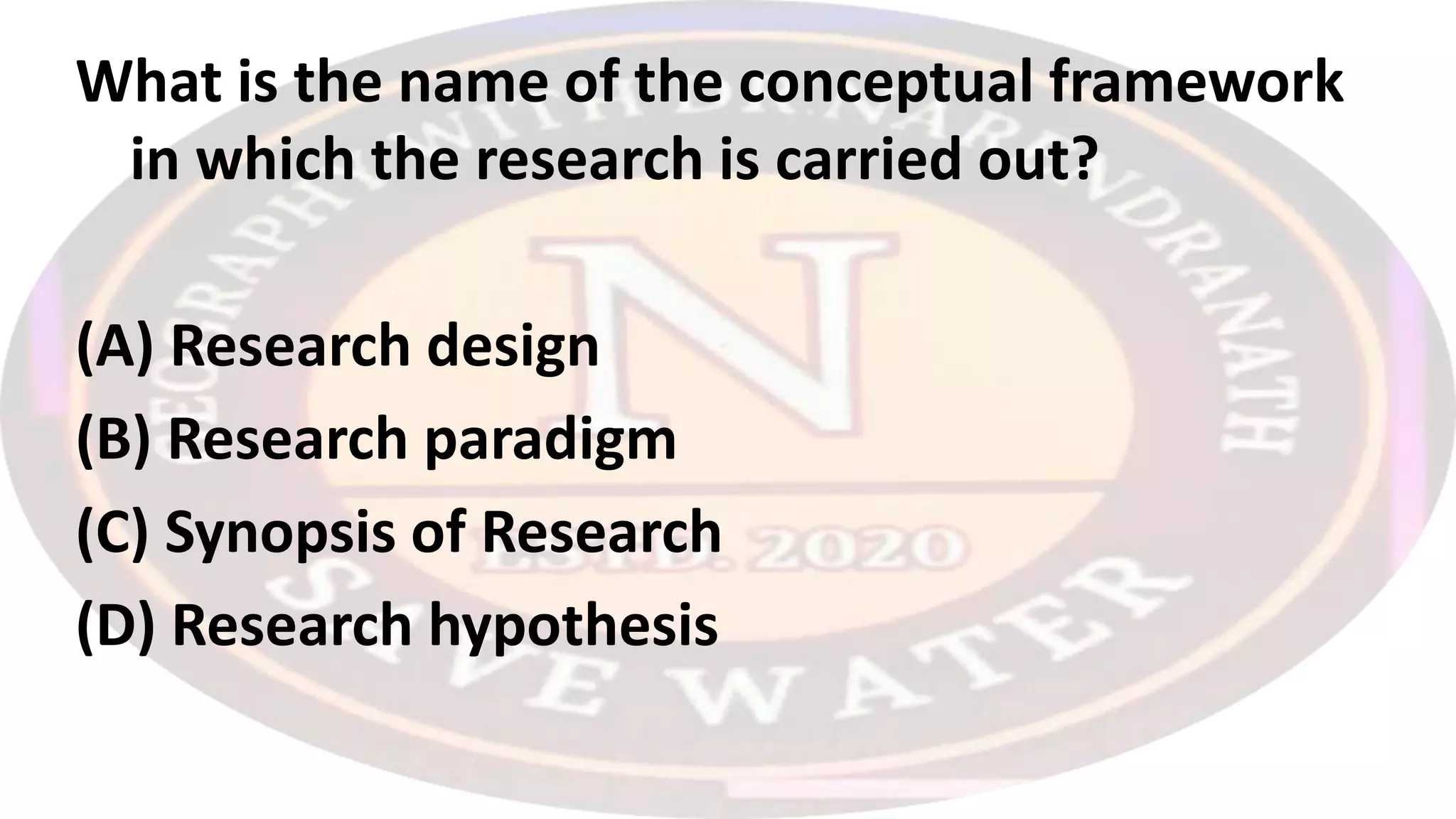 PhD entrance exam Research Methodology MCQ | PPTX | Science