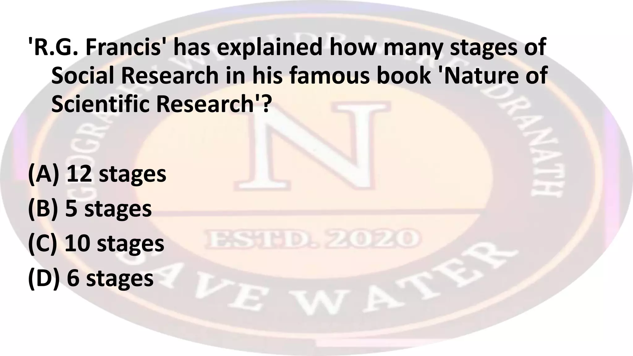 PhD entrance exam Research Methodology MCQ | PPTX