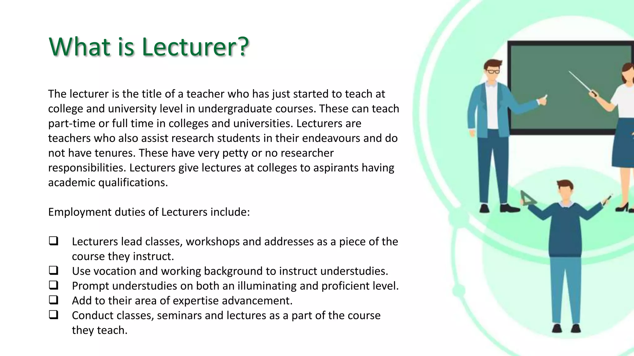 Lecturer vs. Professor – What’s the Difference | PPT