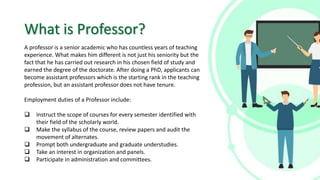 Lecturer vs. Professor – What’s the Difference | PPT