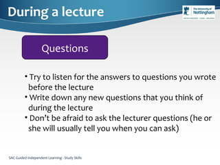 Listening to Lectures | PPT