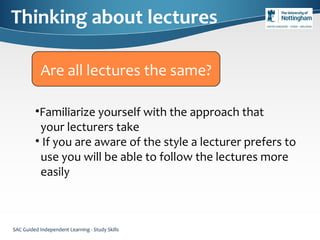 Listening to Lectures | PPT