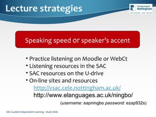 Listening to Lectures | PPT