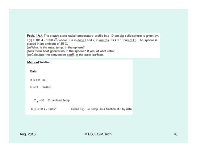 Lectures On Heat Transfer Introduction Applications Fundamentals