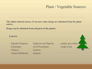 Lectures 02 Sources of Drugs | PPT