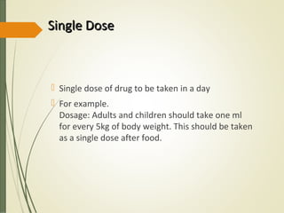Lectures 04 Dosage forms, Doses of Drugs and Drug Administration | PPT