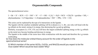 Lectures 1. Organometallic compounds pptx | PPTX