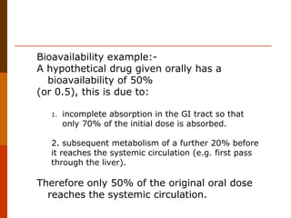 Lectures 11 Bioavailability | PPT