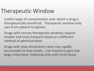 Lectures 12 Plasma Half Life and steady state concentrtiion | PPT