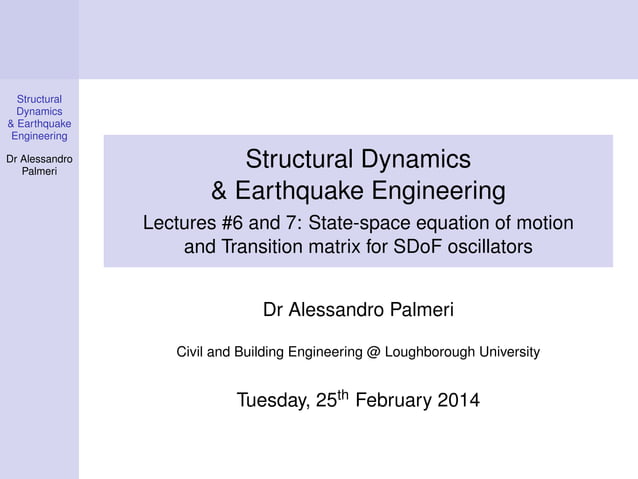 SDEE: Lecture 6 | PPT