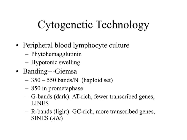 CYTOGENETICS LECTURE POWERPOINT PRESENTATION | PPT