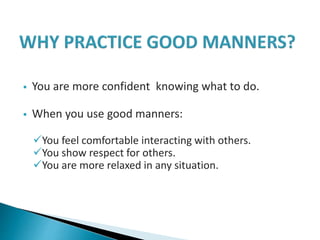 Social etiquettes | PPTX