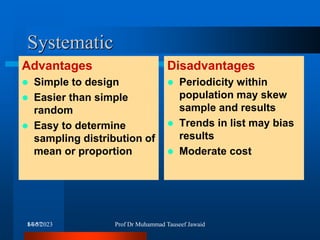 Lecture Sampling Methods by Prof: Dr Tauseef Jawaid.ppt