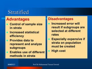 Lecture Sampling Methods by Prof: Dr Tauseef Jawaid.ppt