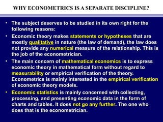 Economatrics | PPT