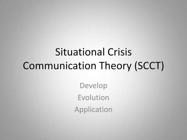 Explaining Situational Crisis Communication Theory (SCCT) | PPTX ...