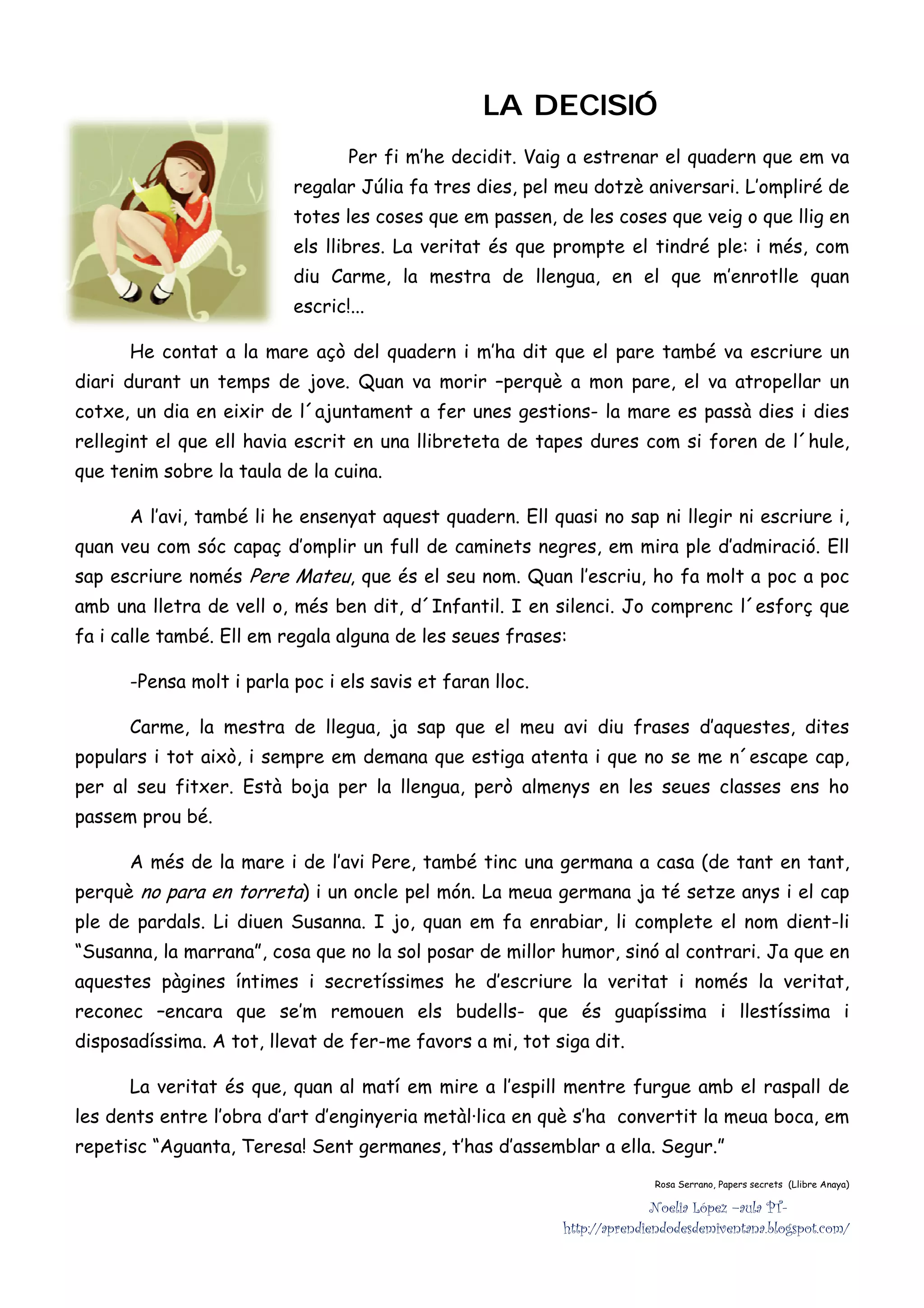 Lectures comprensives 4t Primaria català | PDF