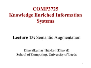 Lecture semantic augmentation | PPTX
