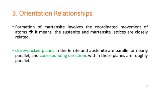 Phase Transformation in Steel-Lecture Series- D (Displacive ...