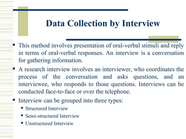 data collection methods | PPT