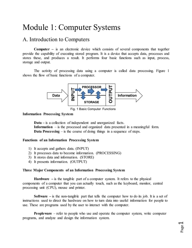 Lecture Series 1 Computer Fundamentals Pdf