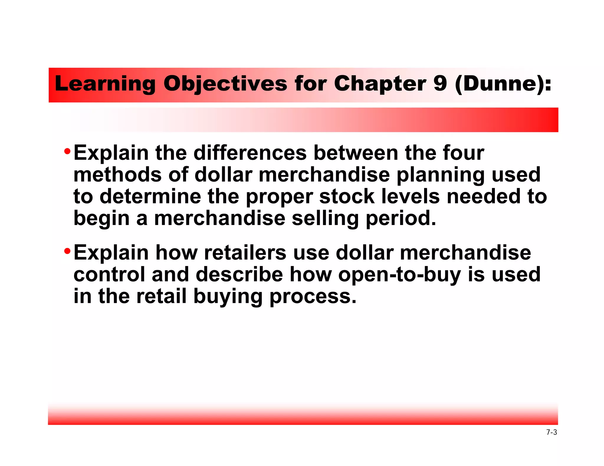 DC Lecture Seven : Merchandise Buying and Handling | PDF