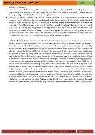 Lecture seven politics as power-part two | PDF