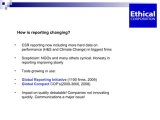 Corporate Responsibility Reporting And Auditing Lecture (1) | PPT ...