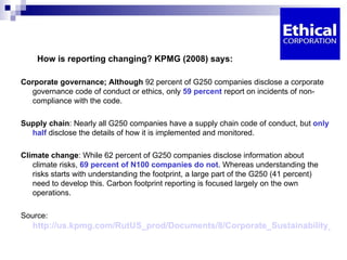 Corporate Responsibility Reporting And Auditing Lecture (1) | PPT ...