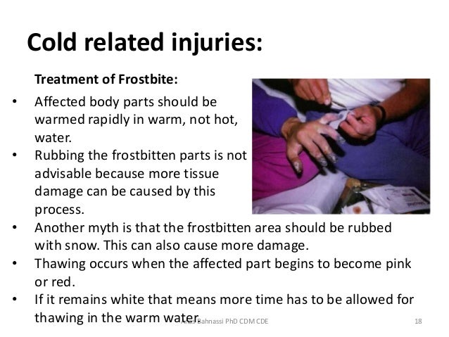 First Aid: Temperature related injuries