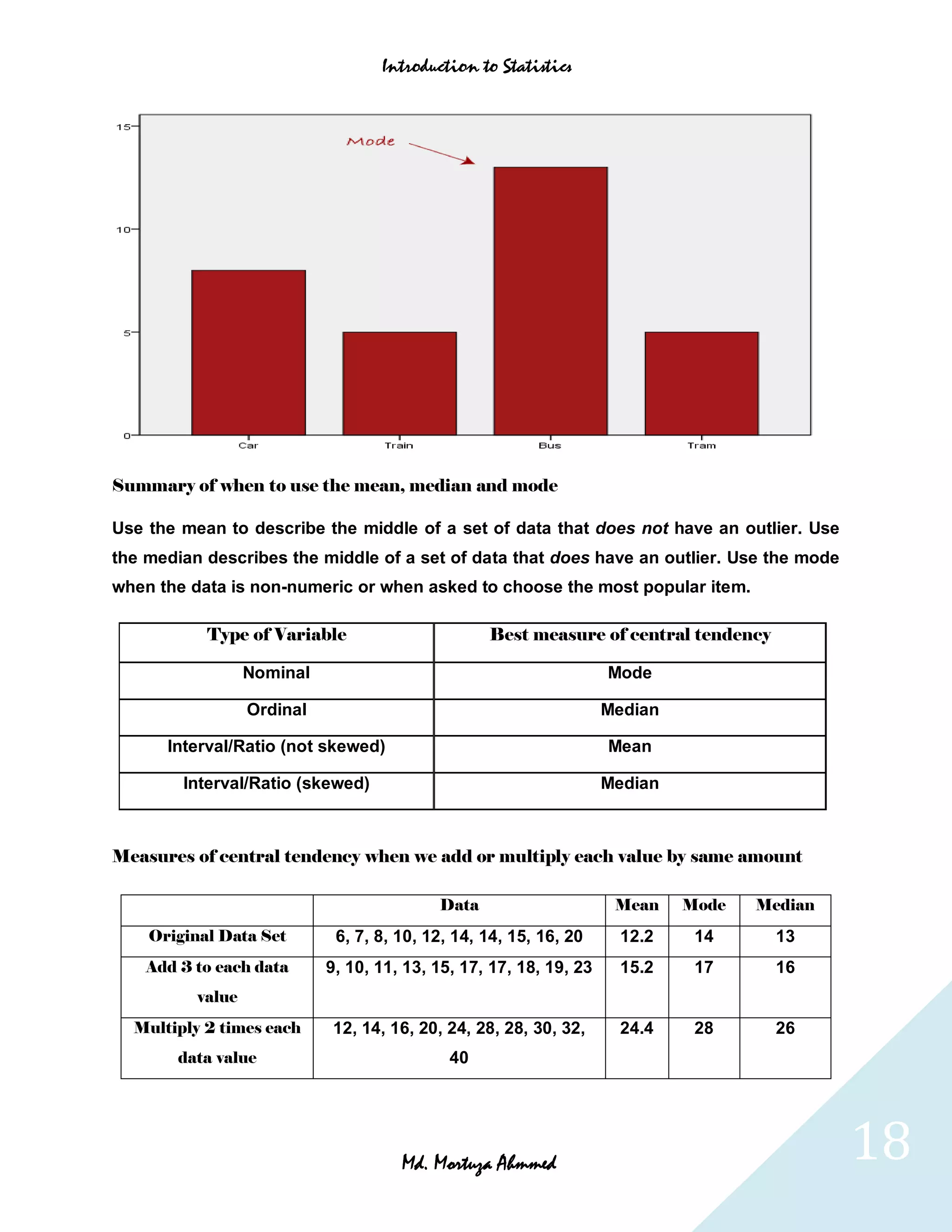 Lecture sheet on basic statistics | PDF