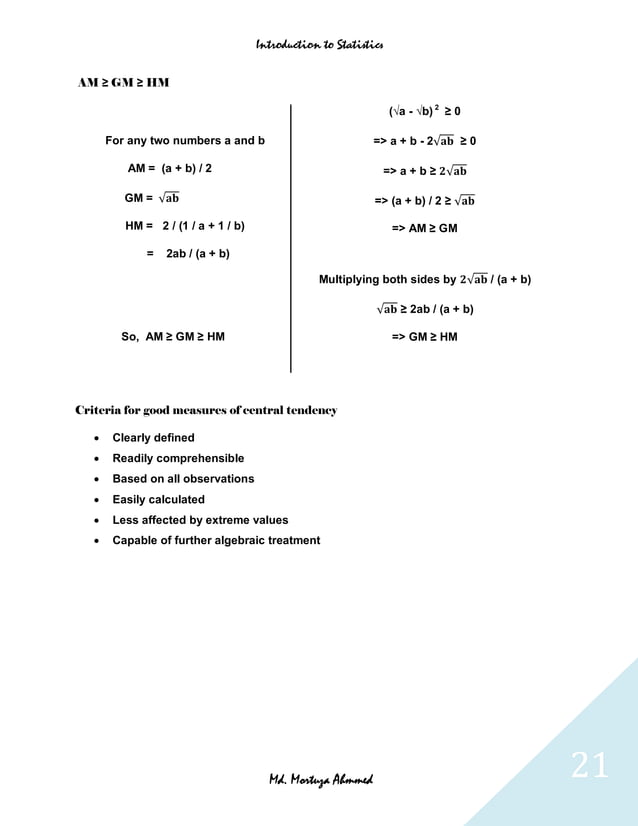 Lecture sheet on basic statistics | PDF
