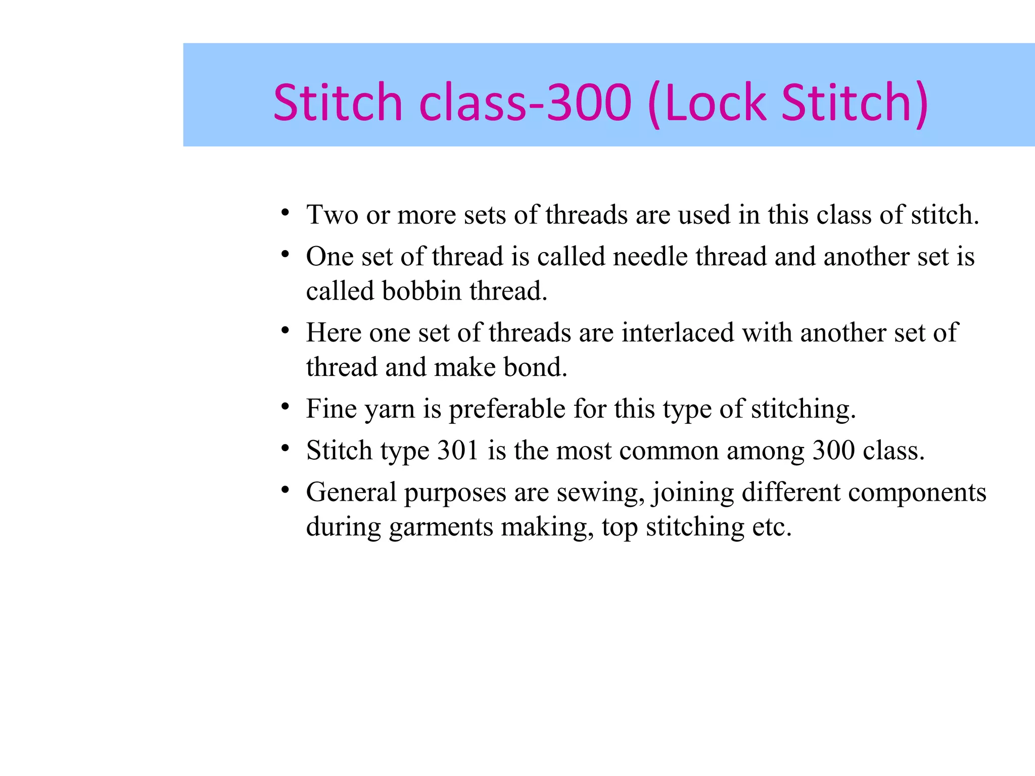 stitch classification | PPT