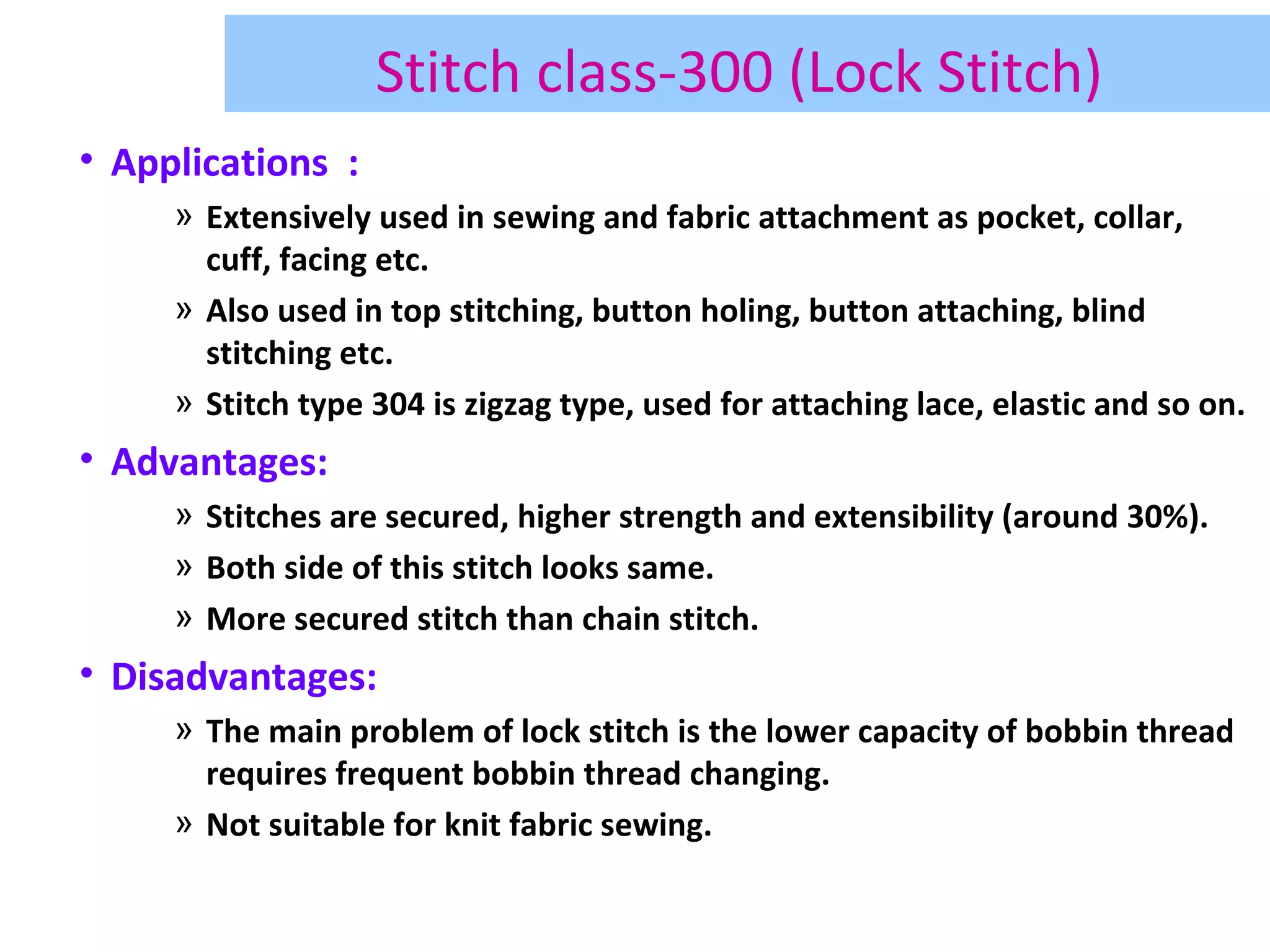 stitch classification | PPT
