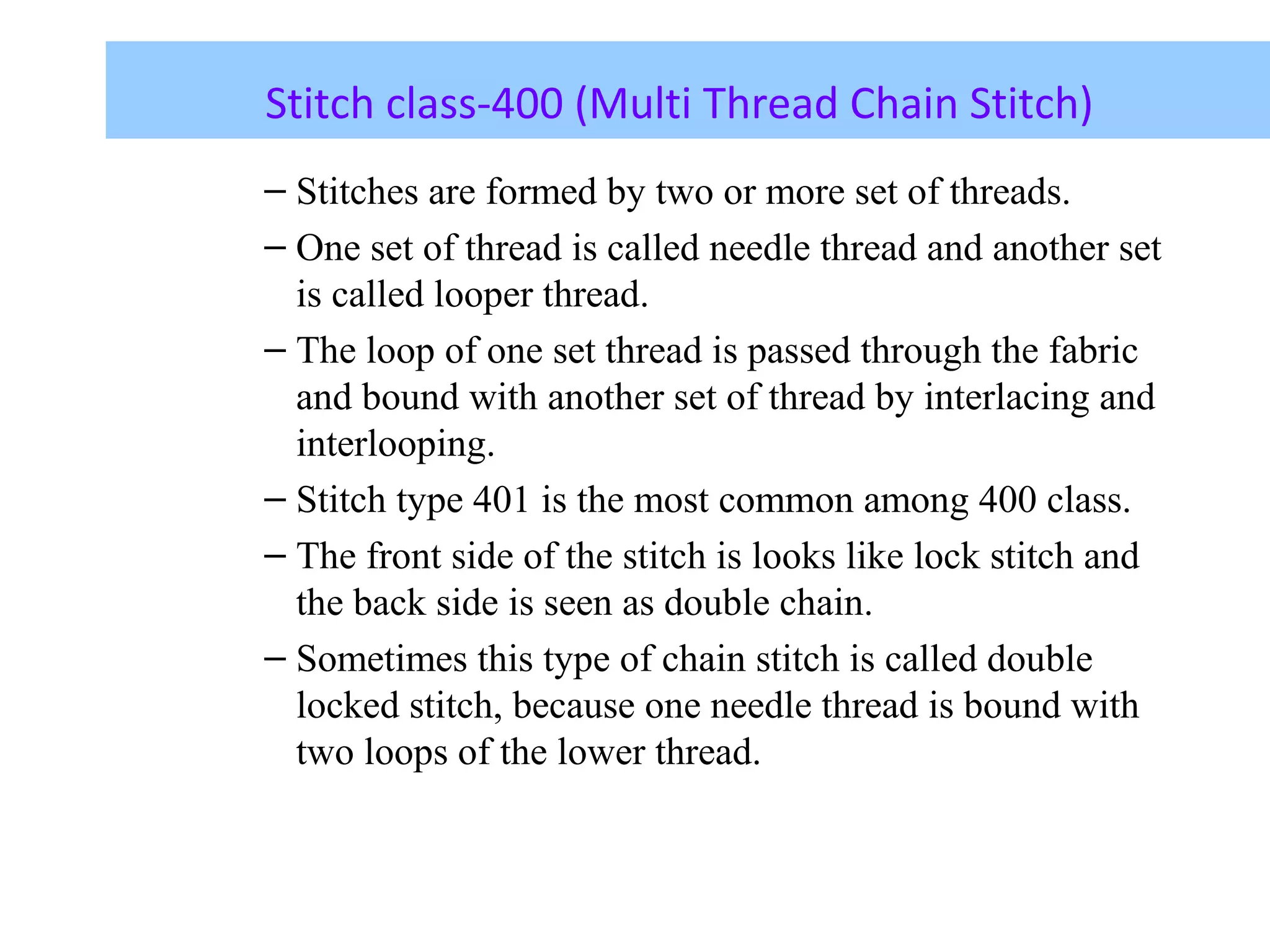 stitch classification | PPT