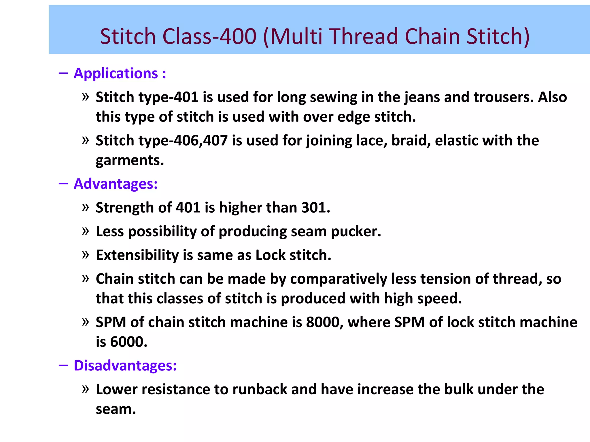 stitch classification | PPT