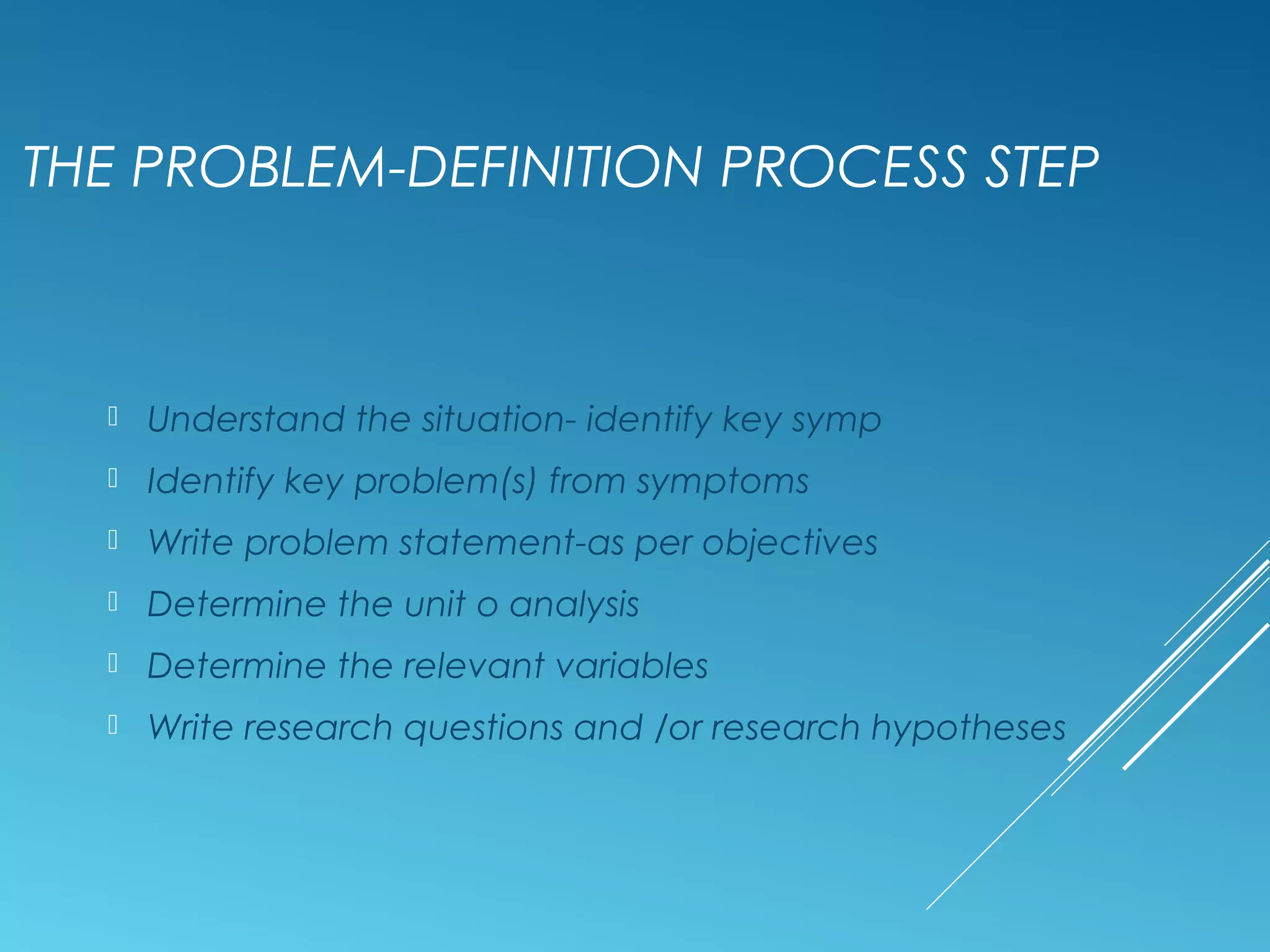 Problem definition Lecture-6 | PPT