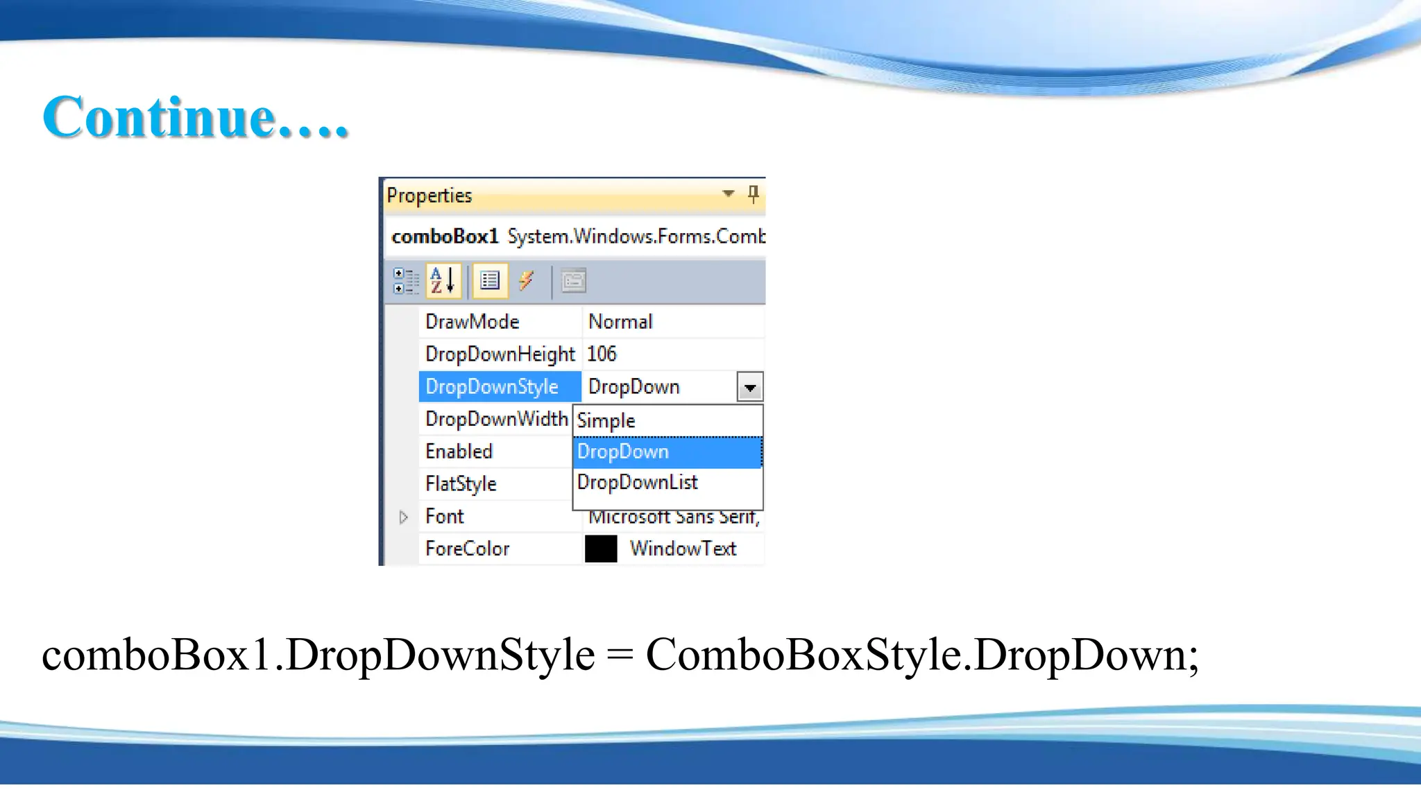 ComboBox in C#.pptxhshshzzjzhzjzhzhzhjsh | PPT