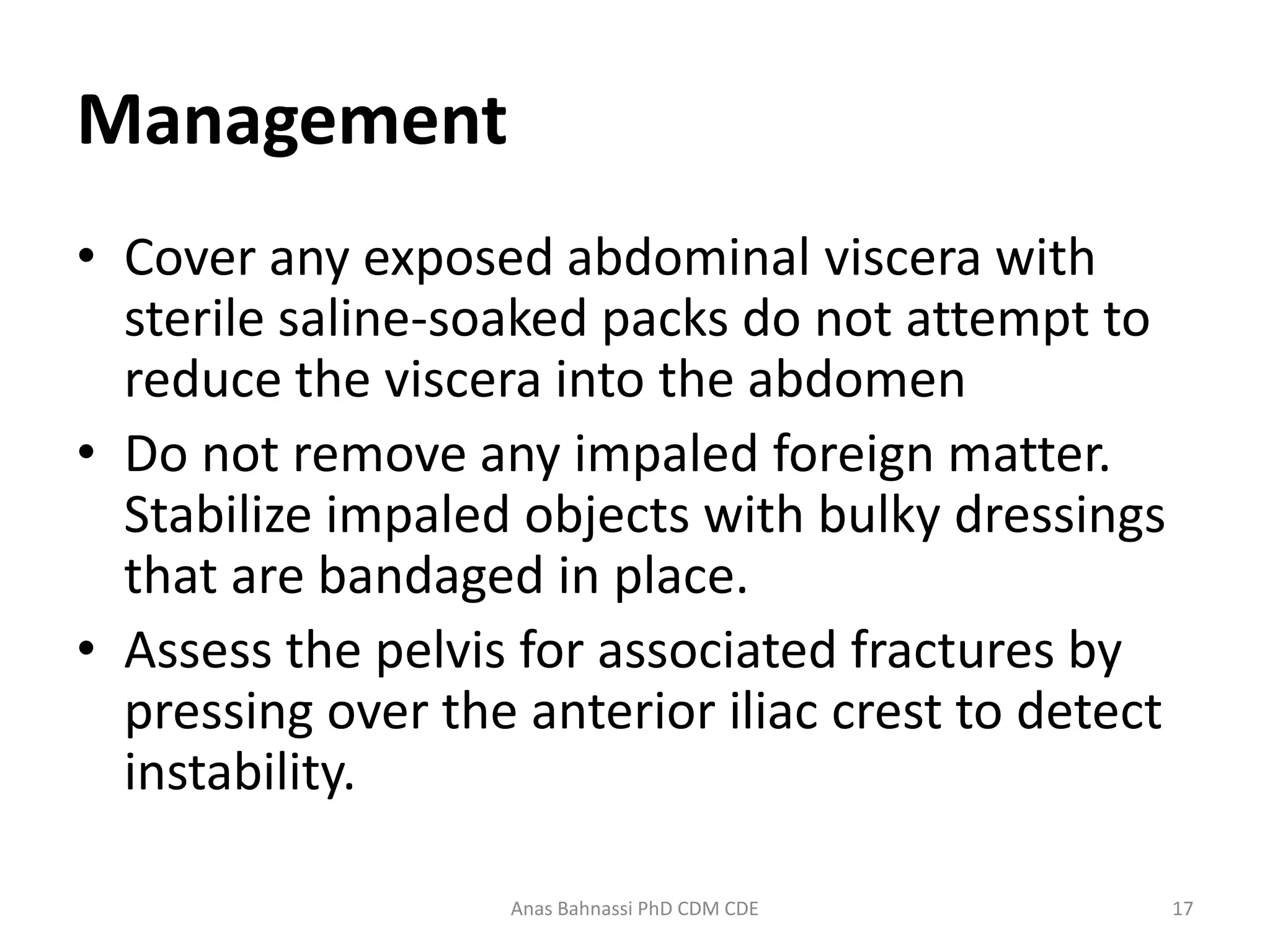 Lecture six abdominal injuries | PDF