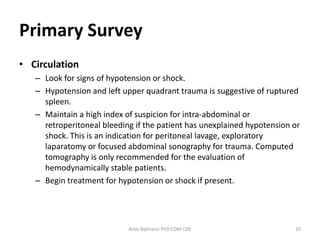 Lecture six abdominal injuries | PPT