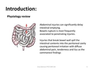 Lecture six abdominal injuries | PPT