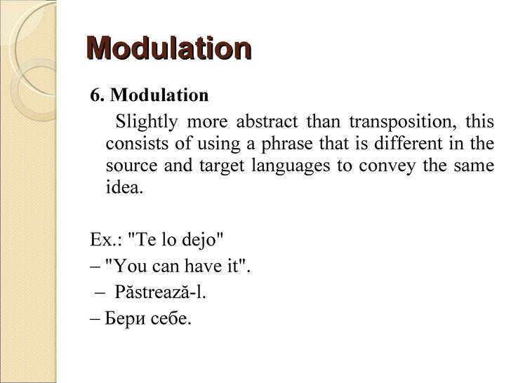 Translation Techniques from English into Romanian and Russin