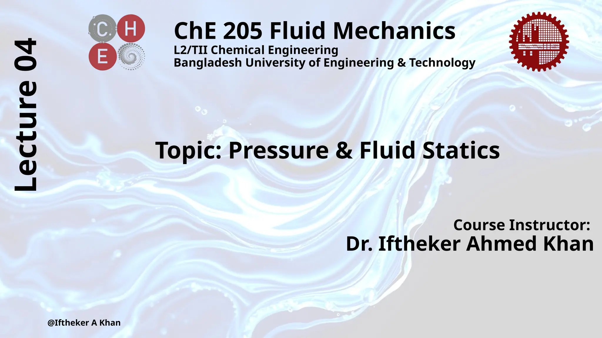 Lecture Slide Model for Fluid Pressure and Statics.pptx