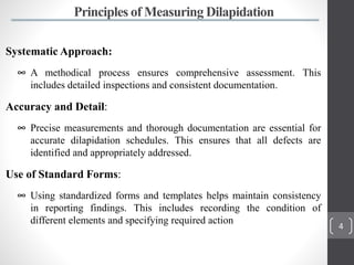 Lecture slide on Dilapidation_QTS 502 Measurement of Alteration & Maint ...