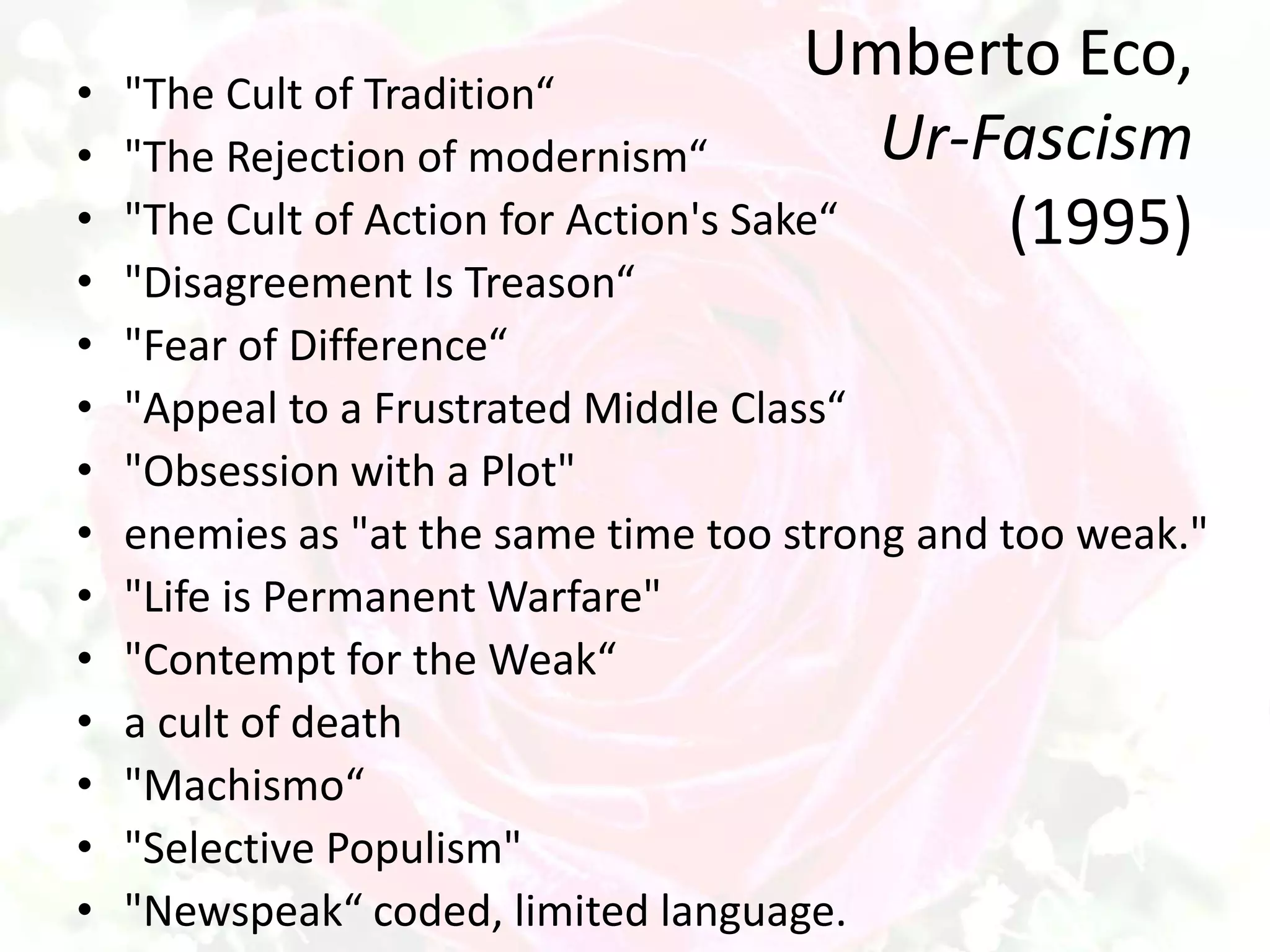 20th Century Fascism | PPTX