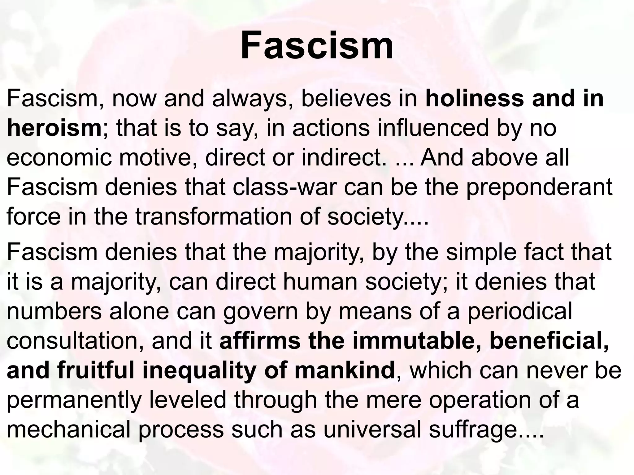 Fascism, Adolf Hitler, National Socialism and the Holocaust | PPTX