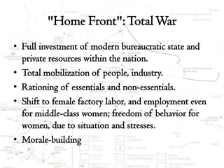 World War I: Total War, Fronts and Technologies | PPTX | Death, Injury ...