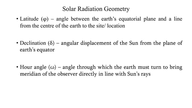 Lecture Slides - Solar Energy Basics and Utilization (1).pdf
